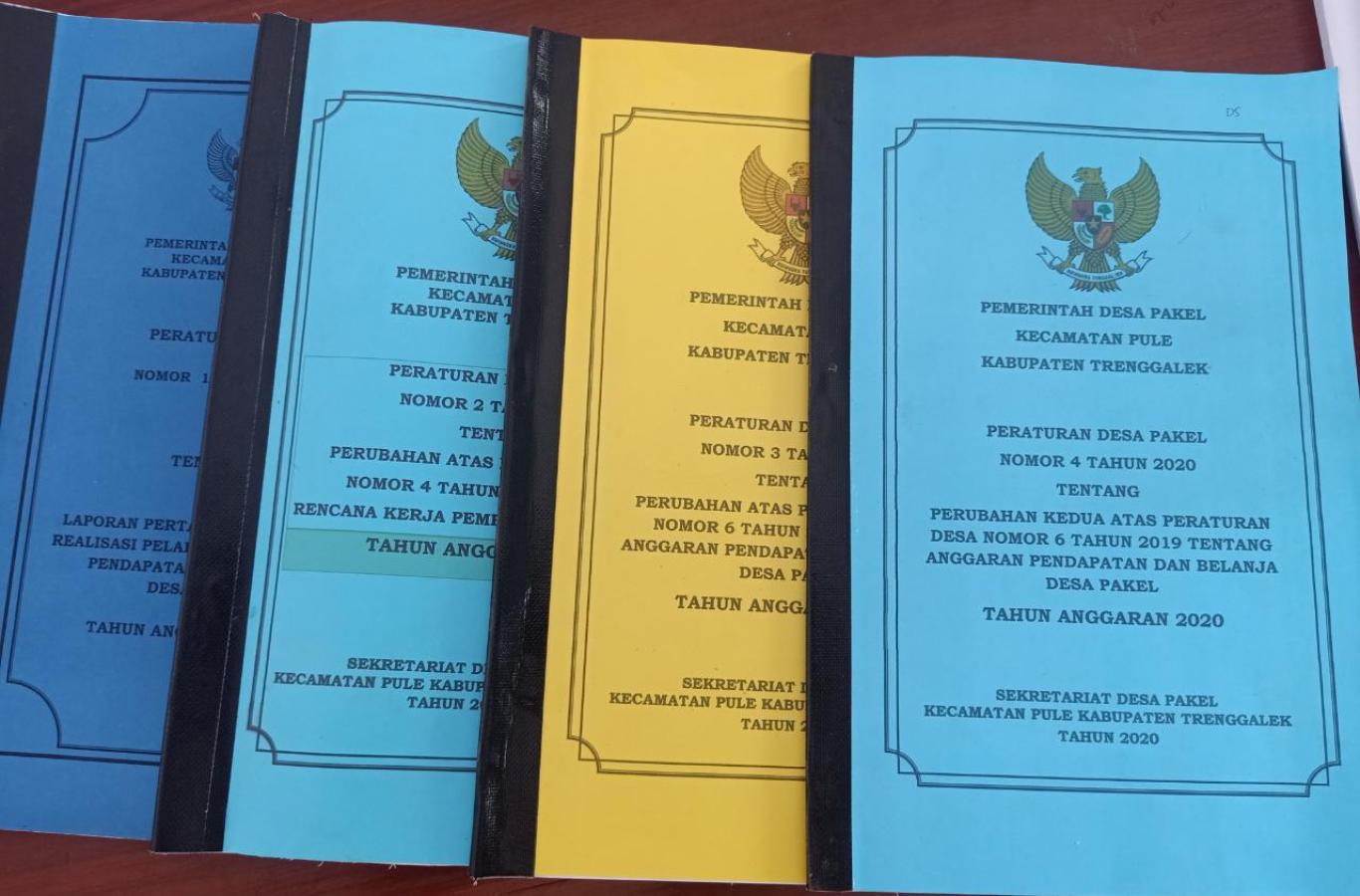 PERDES DESA PAKEL PULE TRENGGALEK TAHUN 2020 - Website Desa PAKEL